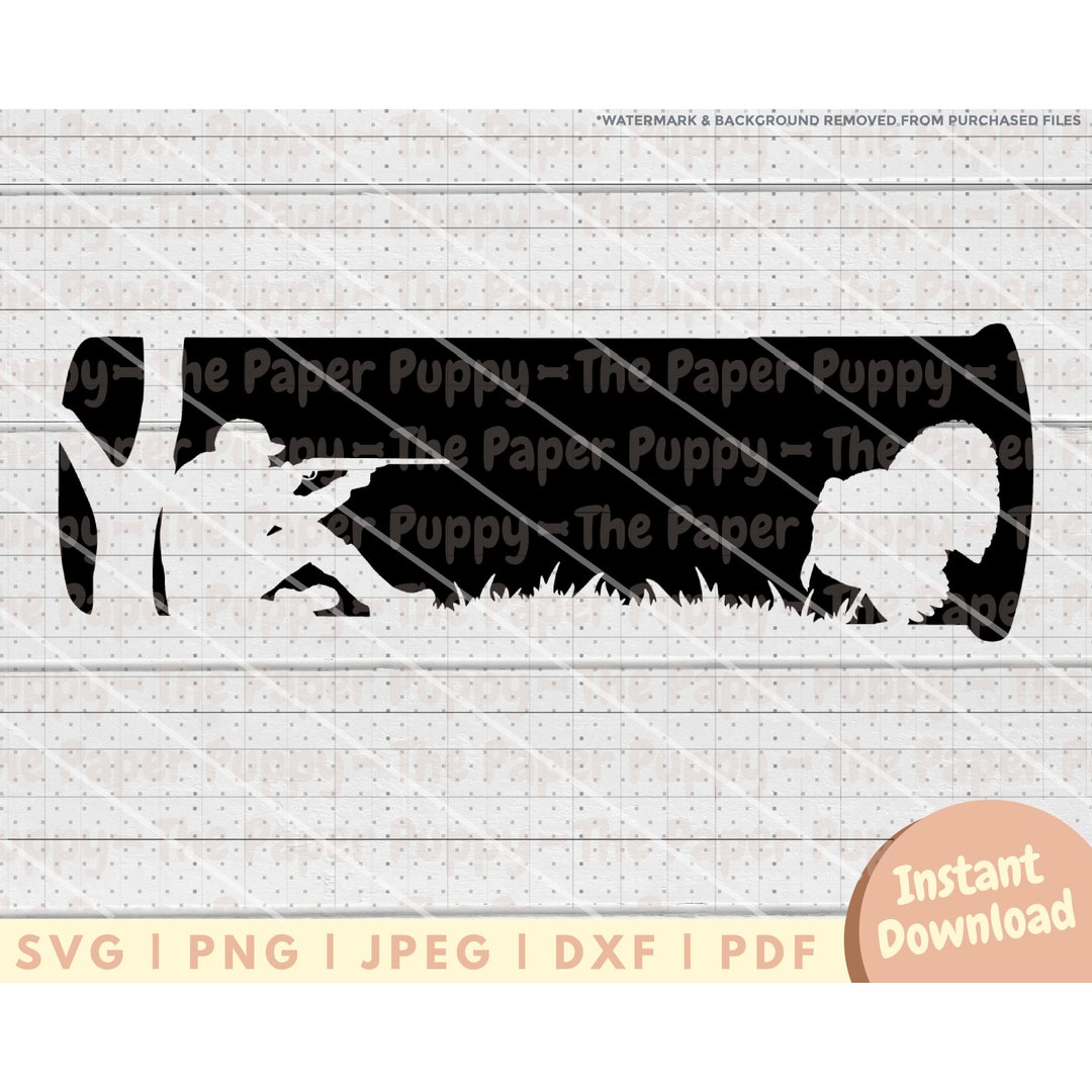 Turkey Hunting SVG File - PNG, PDF, Dxf, Cut File for Cutters and More ...