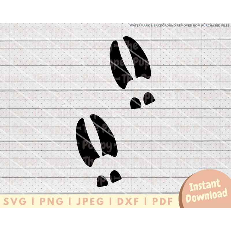 Deer Track Svg - Etsy