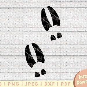 Deer Track SVG File - PNG, PDF, Dxf, Cut File for Cutters and More ...