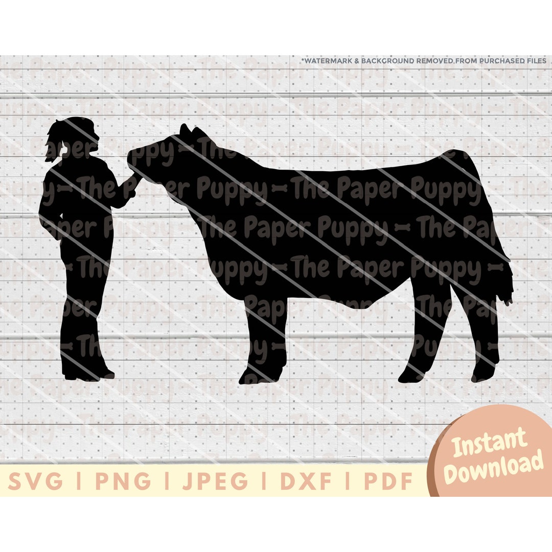 Show Steer SVG File - PNG, PDF, Dxf, Cut File for Cutters and More ...