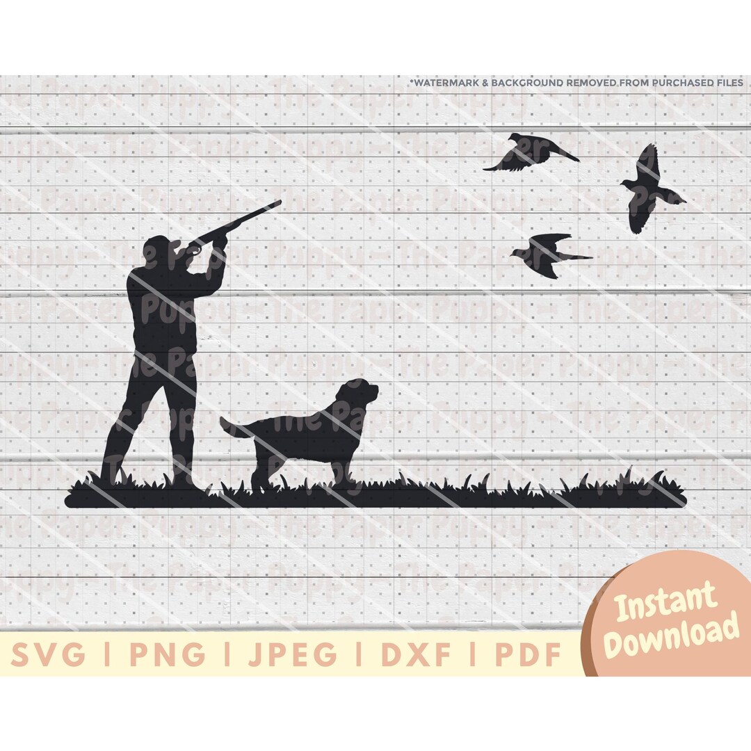 Dove Hunting SVG PNG, PDF, Dxf, Cut File for Cutters & More Lab Bird ...
