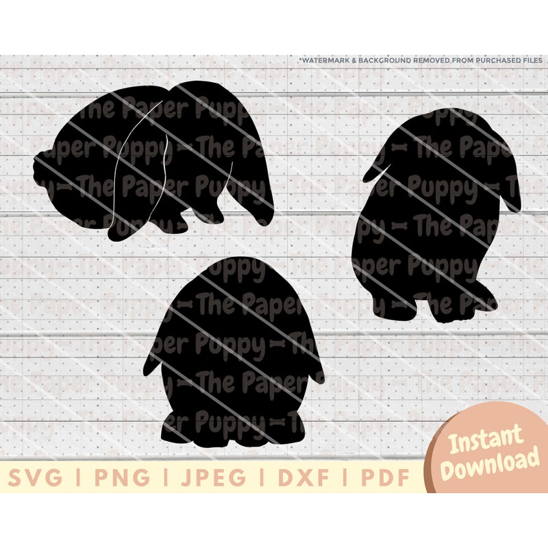 Rabbit Silhouette - Etsy