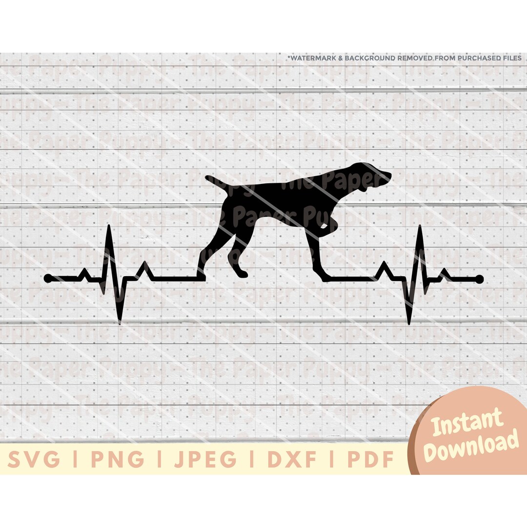 German Shorthair Pointer SVG File - PNG, Pdf, Dxf, Cut File for Cutters ...