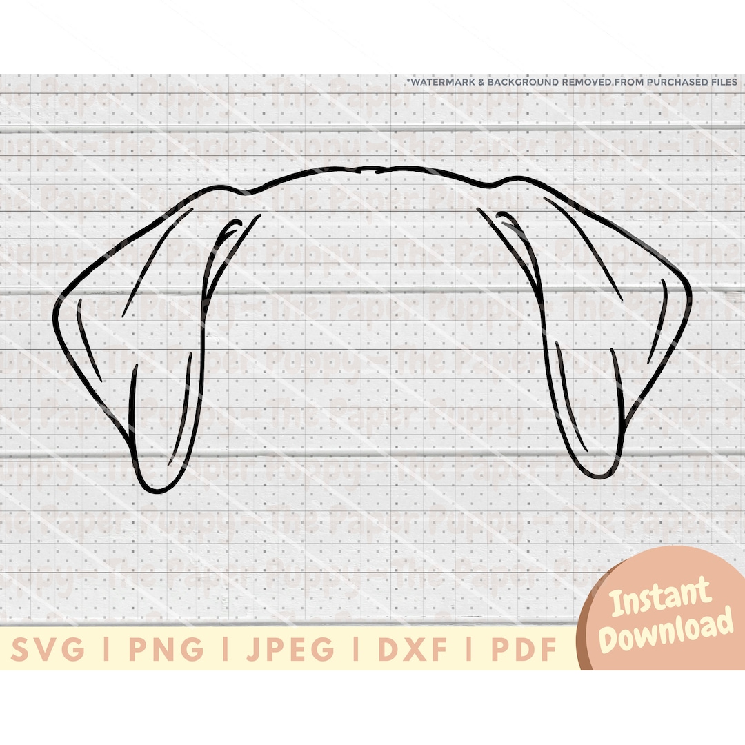 Catahoula Ear SVG File - PNG, PDF, Dxf, Cut File for Cutters and More ...