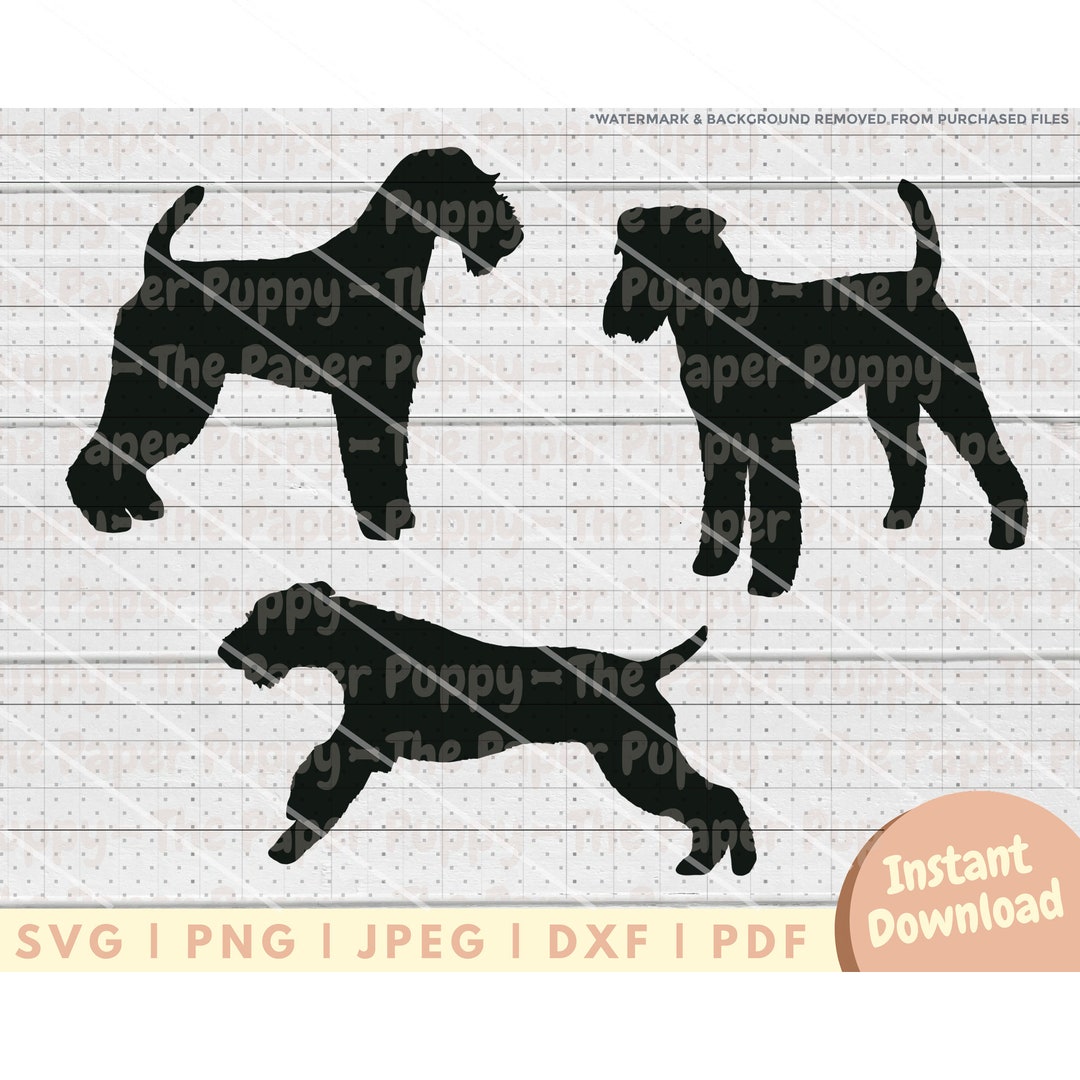 Airedale Terrier SVG PNG, Pdf, Dxf, Cut File for Cutters and More ...