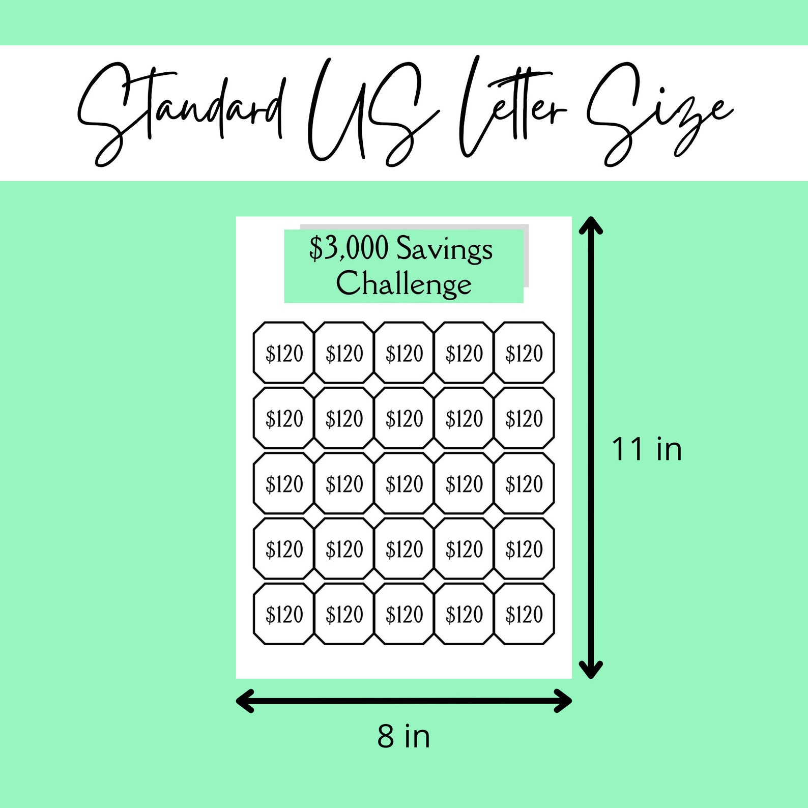 3,000 Saving Challenge (printable PDF) | Daily Savings Goal | Savings ...