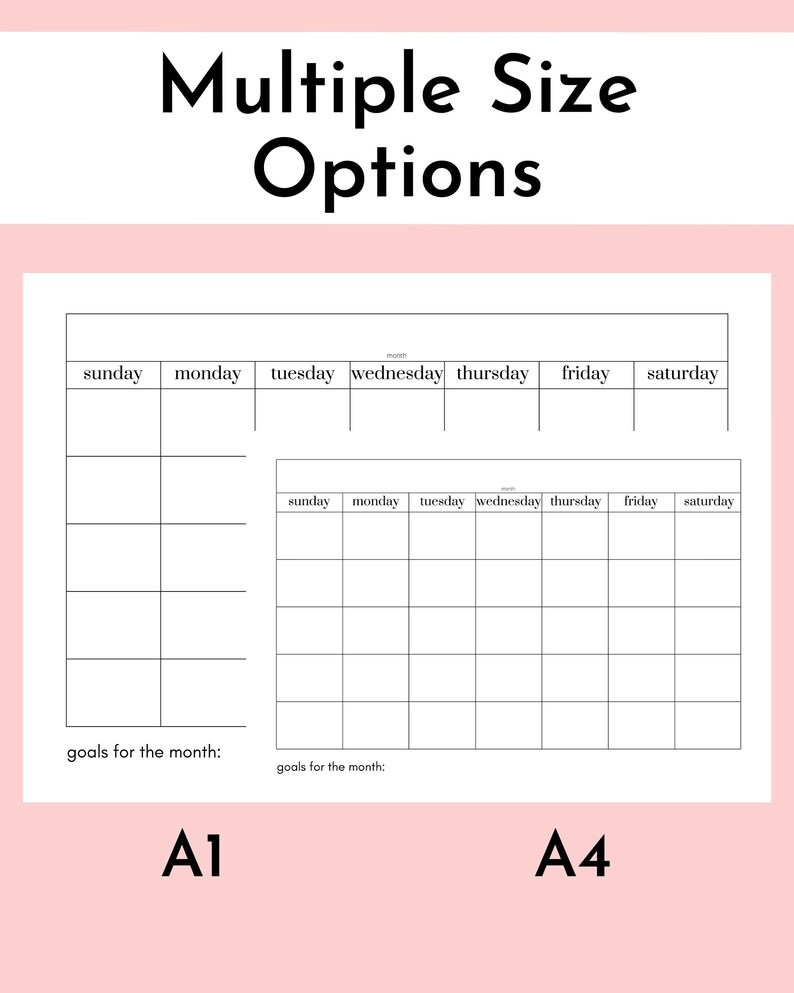 2023 Calendar Printable Minimalist Calendar Simple Calendar Digital ...