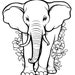 25 Elephant Coloring Pages ,printable Pdf Book for Kids and Adults - Etsy