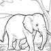 25 Elephant Coloring Pages ,printable Pdf Book for Kids and Adults - Etsy