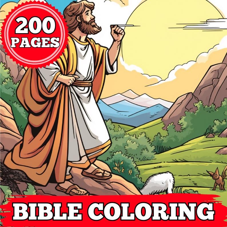 Bible Coloring Pages for Kids & Adults | Christian Printable Coloring ...