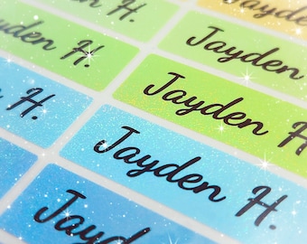 Baby Name Labels Personalize Kid Sticker, Waterproof Name Label ...