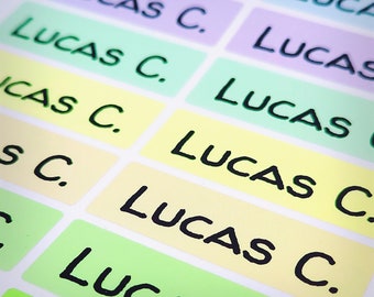 Baby Name Labels Personalize Kid Sticker, Waterproof Name Label ...