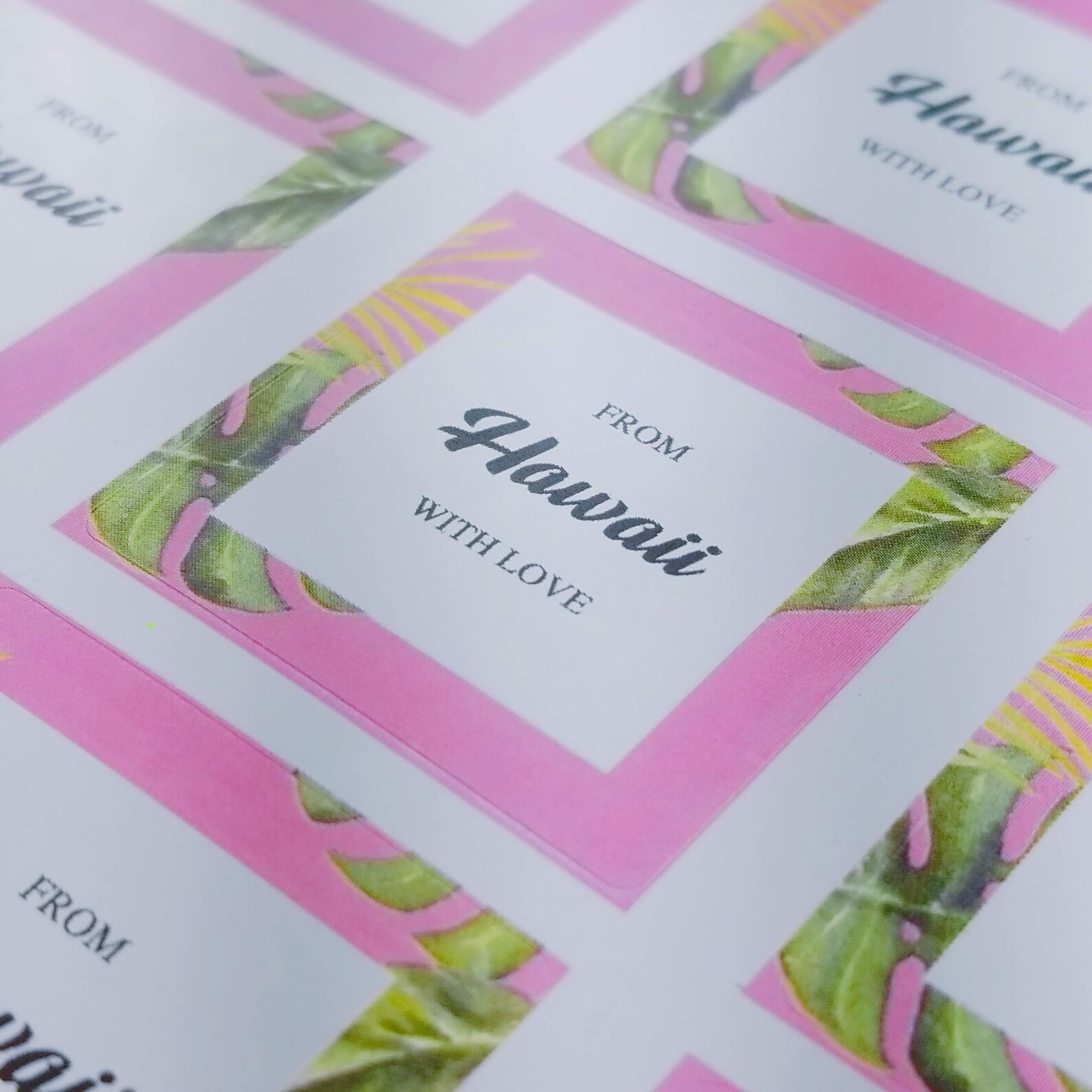 Personalized Square Labels Clear Stickers Square Favor - Etsy