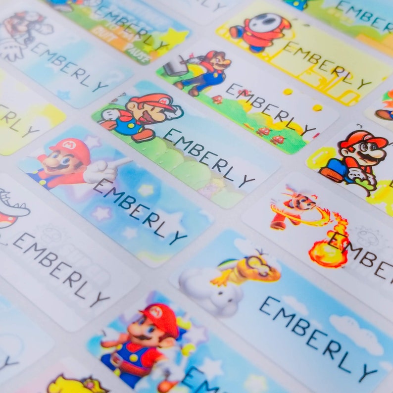 Kids Labels Custom Label Sticker Daycare Labels Dishwasher | Etsy