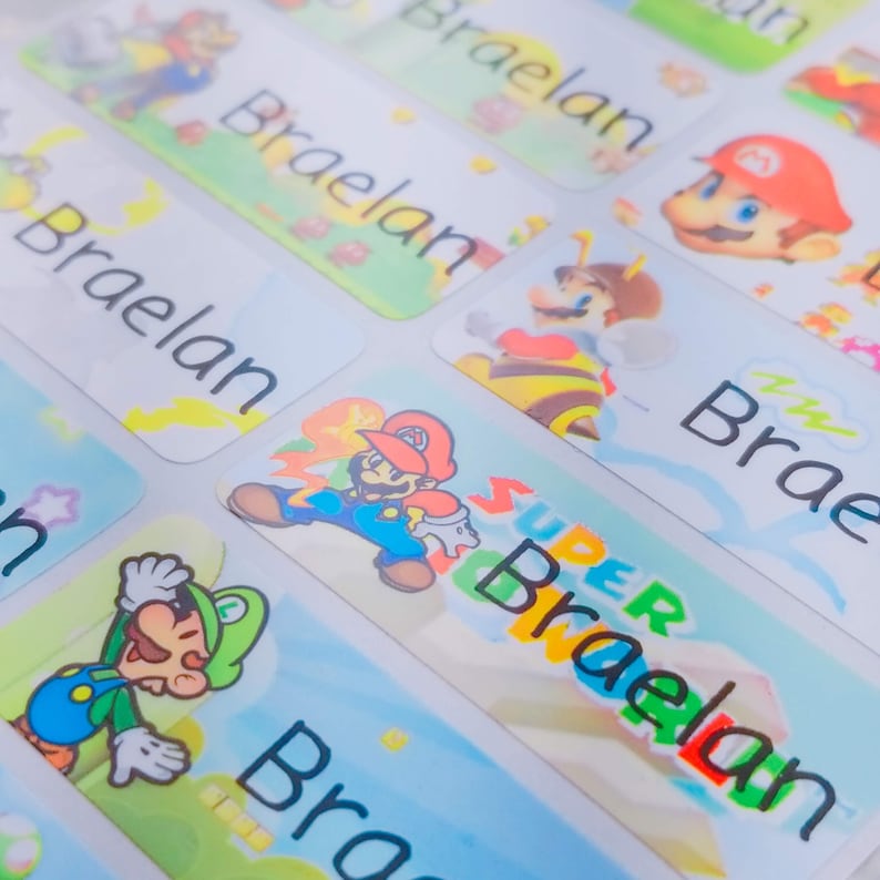 Baby Name Labels Personalize Kid Sticker Waterproof Name - Etsy