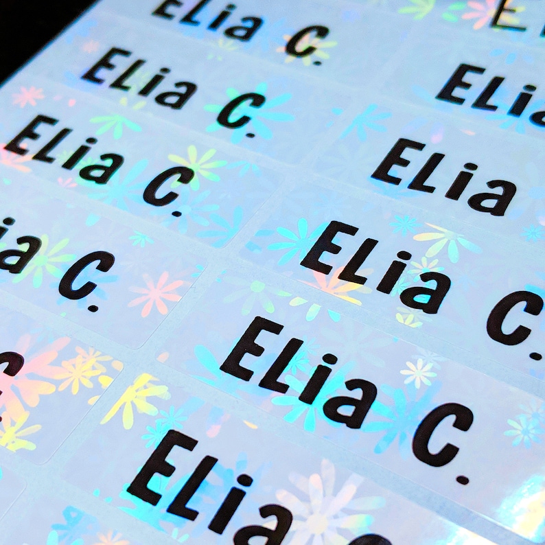 Baby Name Labels Personalize Kid Sticker, Waterproof Name Label ...