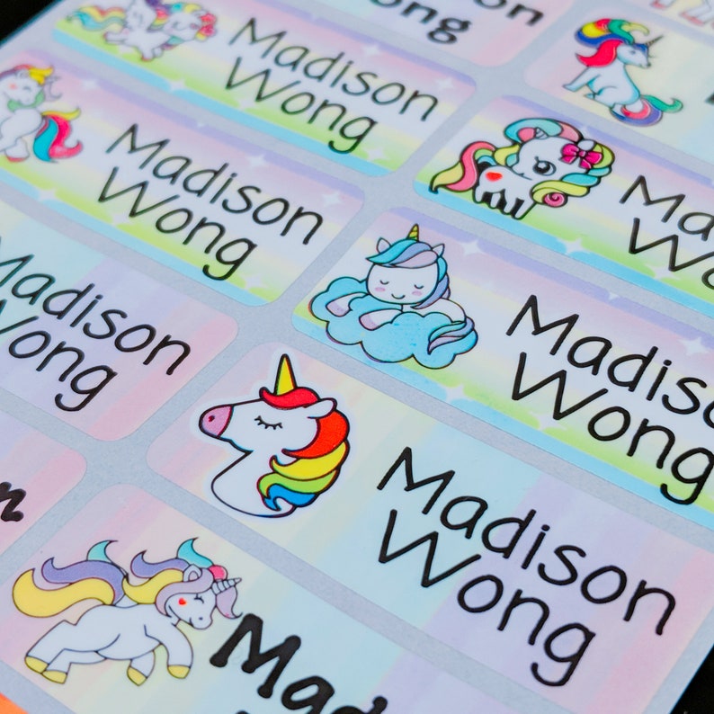 Name Label School Label Waterproof Label Daycare Stickers Kids Sticker ...