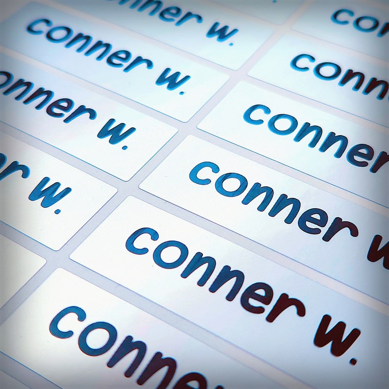 Name Label School Label Waterproof Label Daycare Stickers Kids Sticker ...