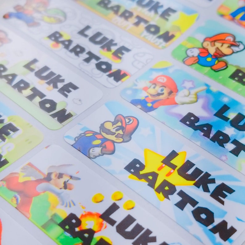 Kids Labels Custom Label Sticker Daycare Labels Dishwasher Safe School ...