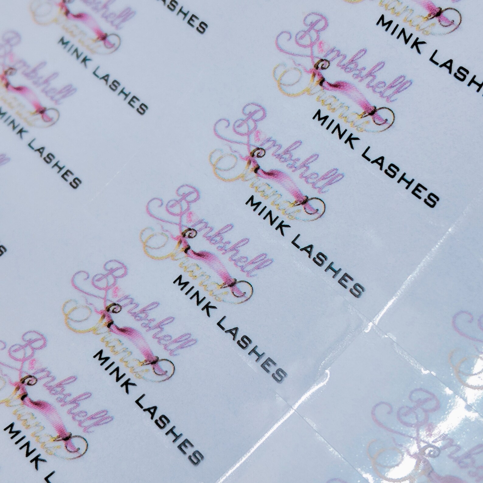 Eyelash Custom Name Case Stickers Labels Rectangle Clear | Etsy
