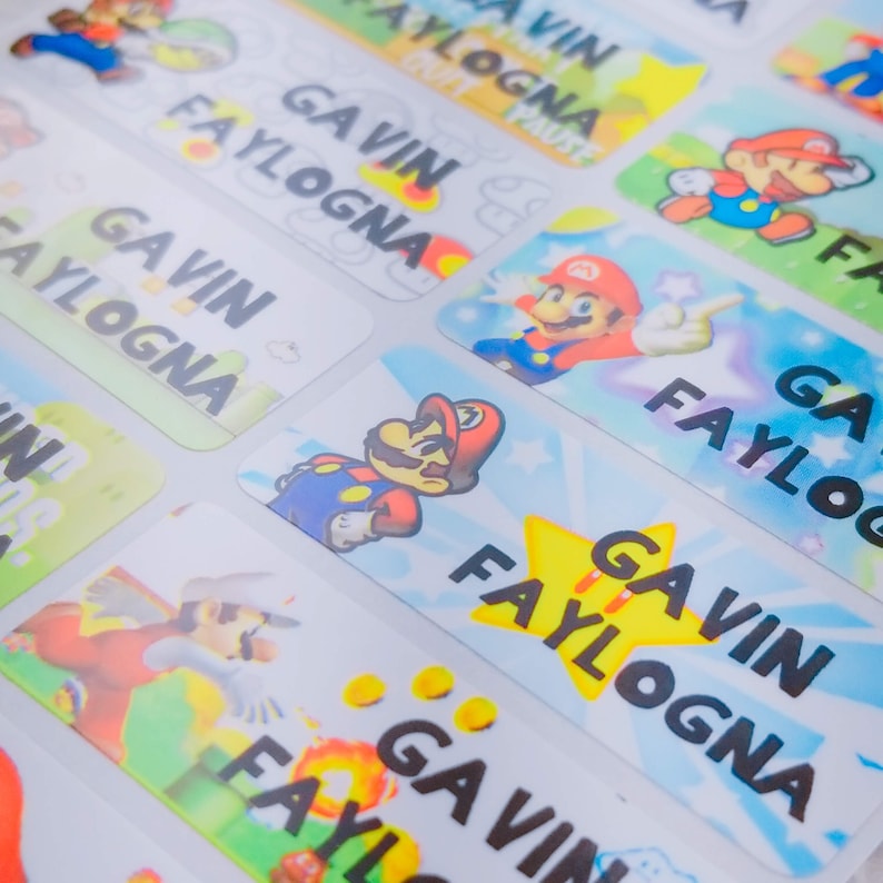 Baby Name Labels Personalize Kid Sticker, Waterproof Name Label Daycare ...