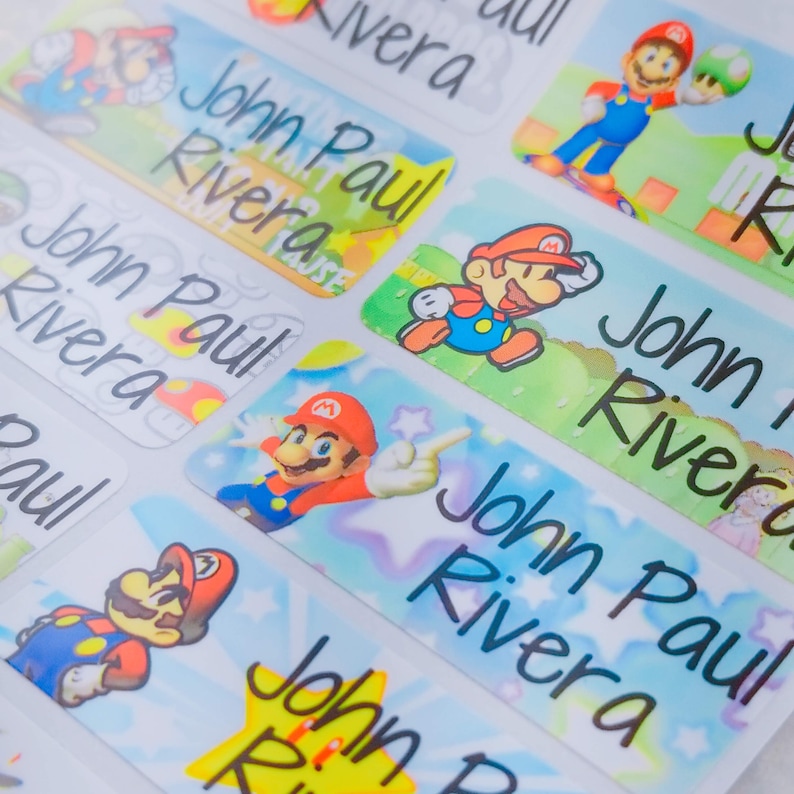 Kids Labels Custom Label Sticker Daycare Labels Dishwasher - Etsy