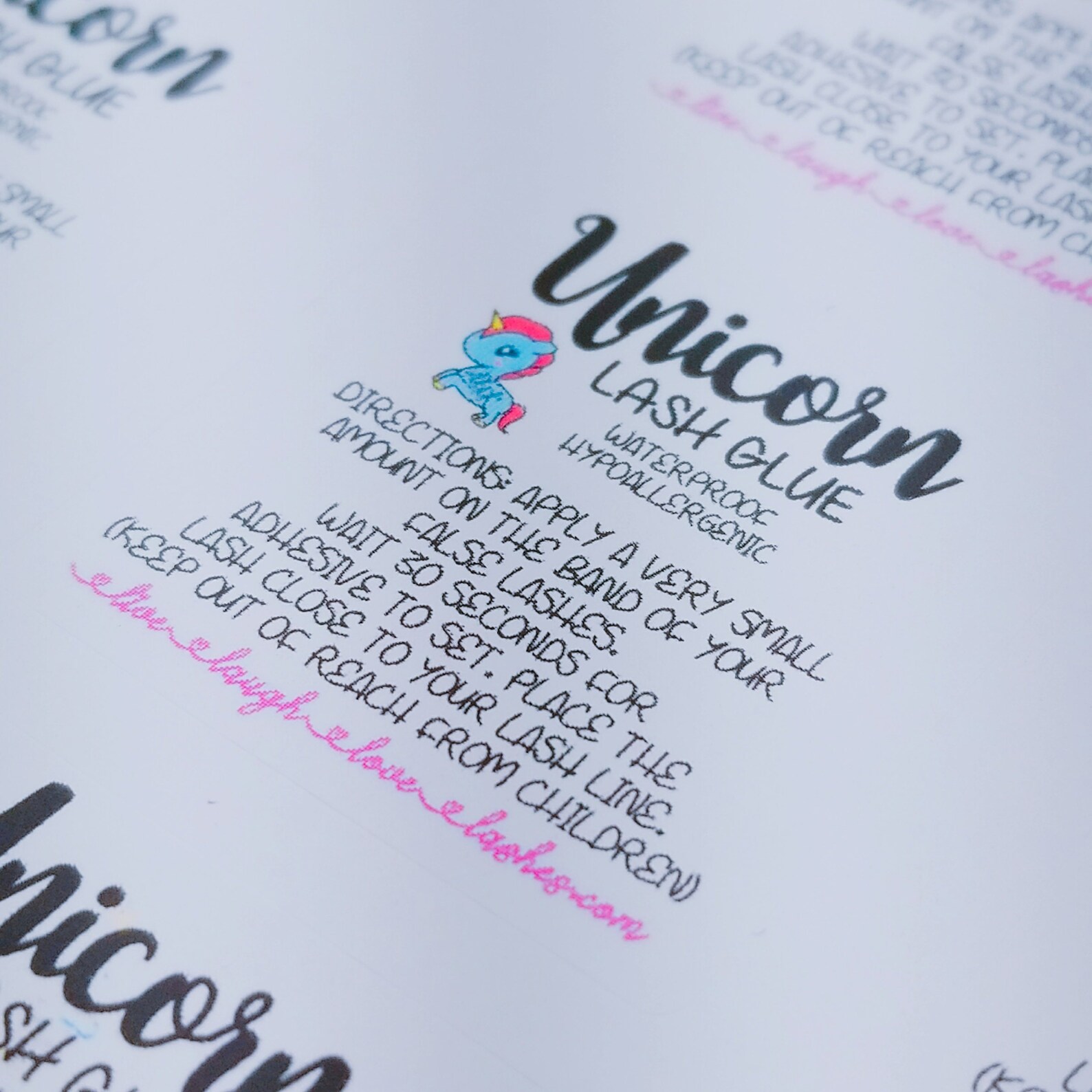 Personalize Rectangle Label Lash Sticker, Rectangle Eyelash Tube Bottle ...