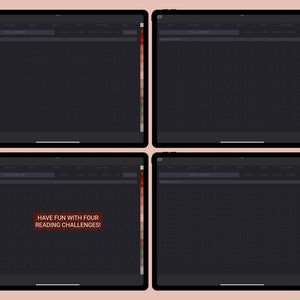 Dark-mode Reading Journal love Over 300 Books Goodnotes, Notability ...