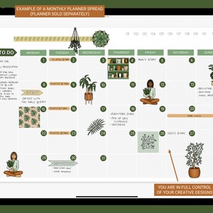 Plant Sticker Set for Digital Planners | Goodnotes Optimized, Pre ...