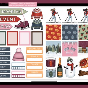 Winter Sticker Set for Digital Planners | Goodnotes Optimized, Pre ...