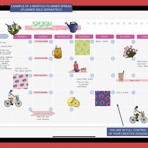 The Spring Summer Sticker Bundle for Digital Planners - Etsy