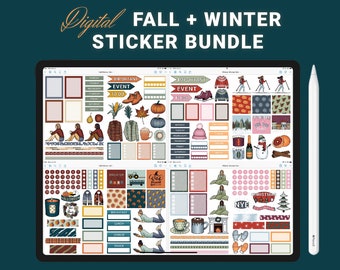 Winter Sticker Set for Digital Planners Goodnotes Optimized | Etsy
