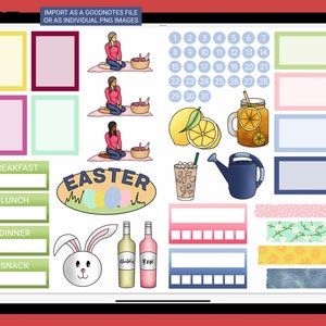 The Spring Summer Sticker Bundle for Digital Planners - Etsy