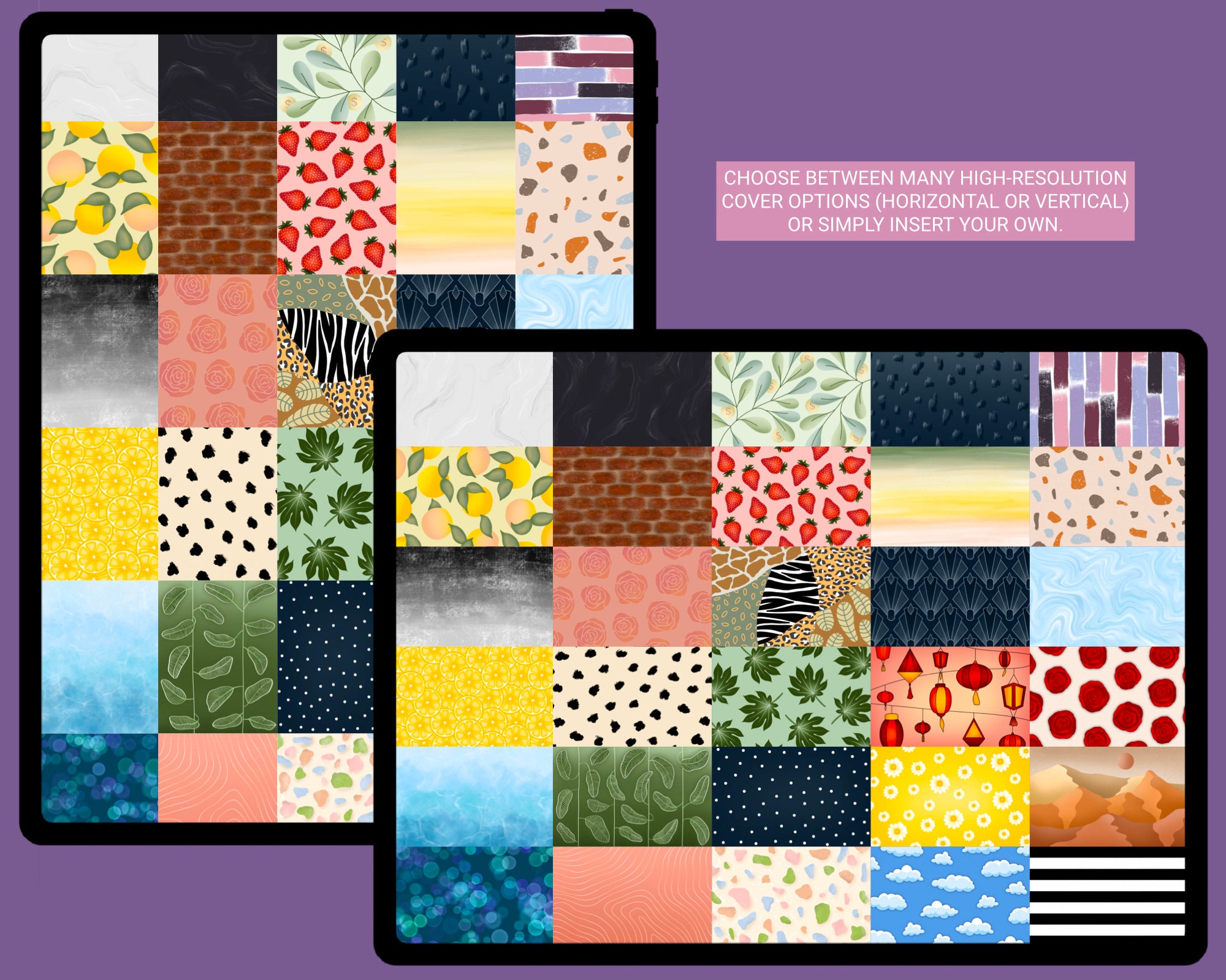 Dark-mode Reading Journal violet Over 300 Books Goodnotes, Notability ...