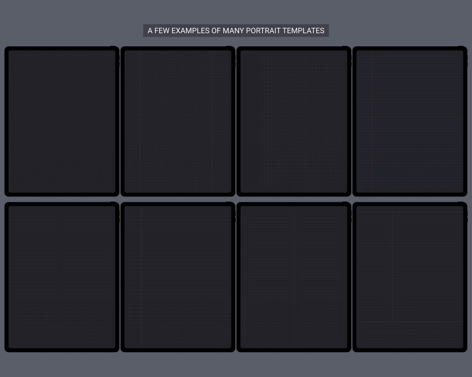 The Ultimate Dark-mode Notebook basic 15 Sections & 90 Templates ...