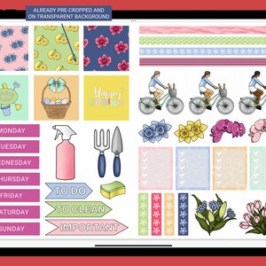The Spring Summer Sticker Bundle for Digital Planners - Etsy