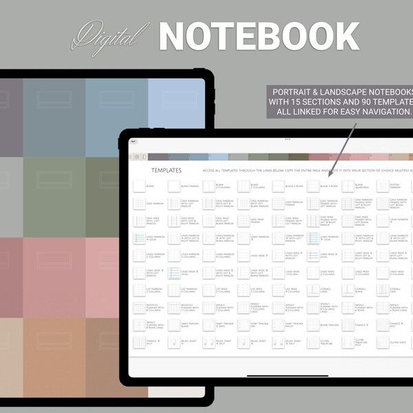 Digital Lemon Planner Pages Goodnotes Optimized, Undated, Individual ...