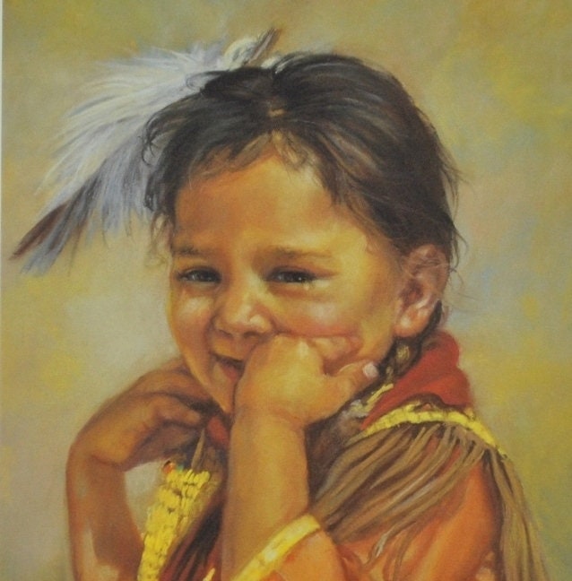 Josie's Smile Signed Limited Edition Print by Artist Carol Theroux 12x8.5 S/N - Etsy