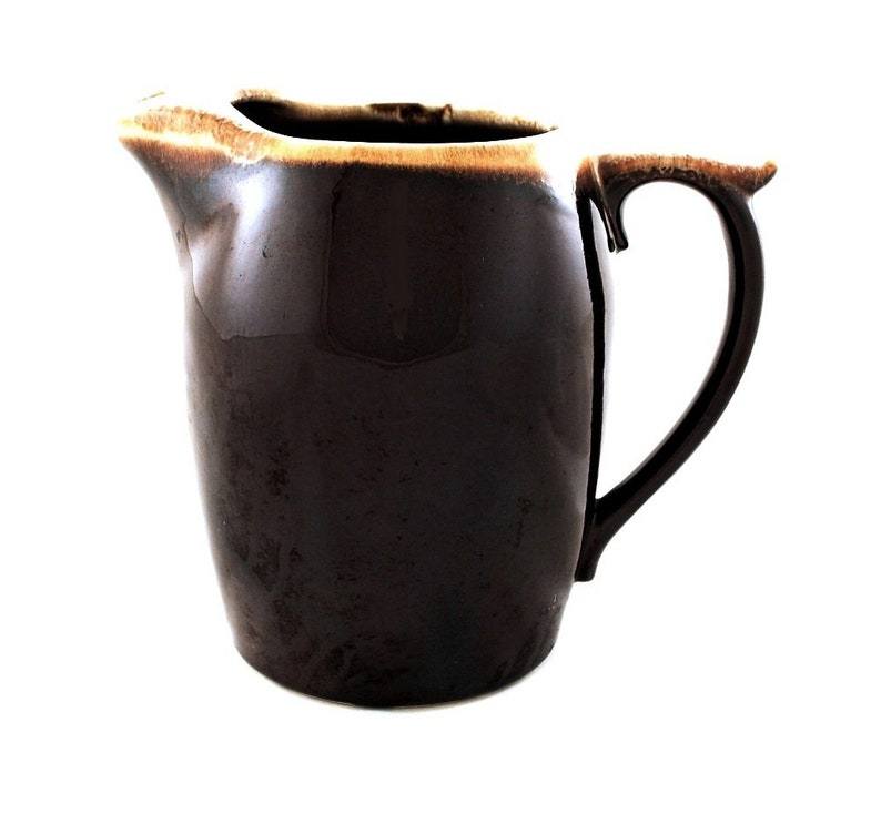 Vintage Mccoy 8-in Pitcher Brown Drip Design USA Pottery 7011 Thumb ...