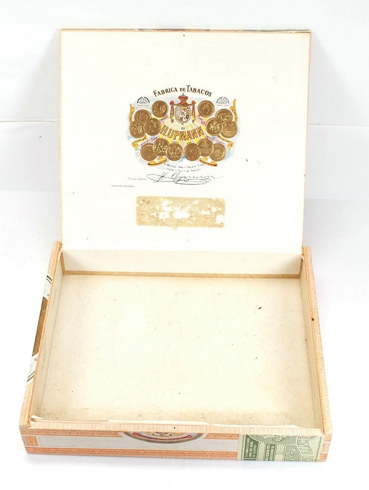 Vintage H. Upmann Wooden Cigar Box by Tabacalera De Garcia Dominican ...
