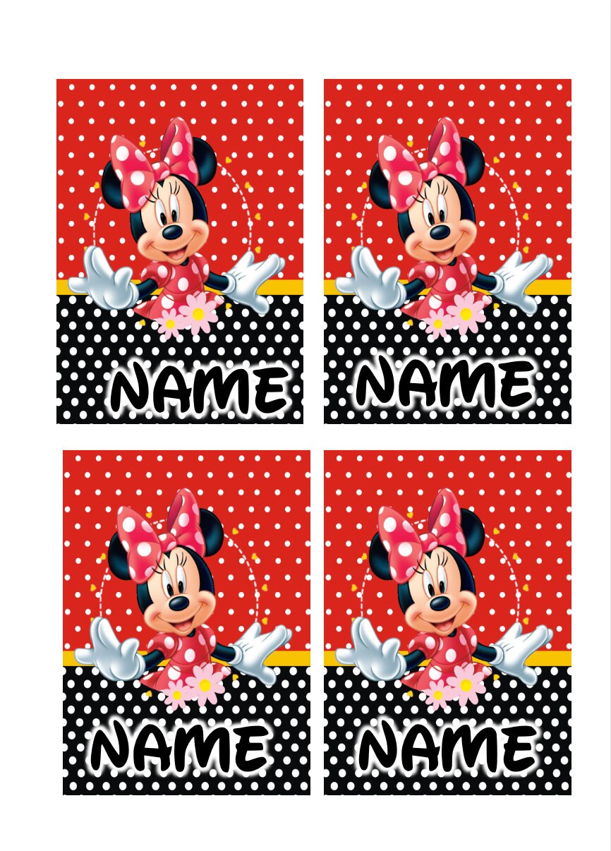 Minnie Mouse Red Caprisun Labels Party Favors & Games Paper & Party ...