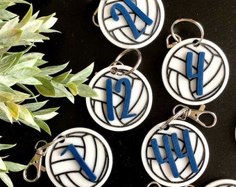 Acrylic Volleyball Keychain - Etsy