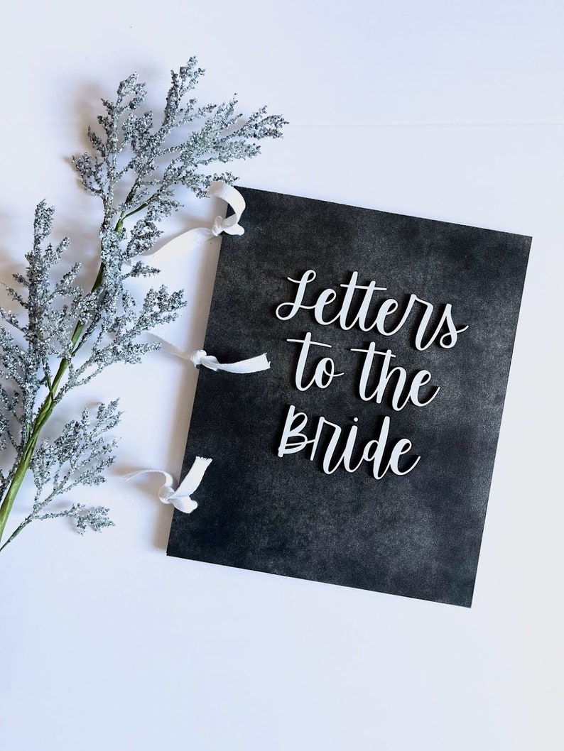 Letters to the Bride Book 3D Lettering Bridal Bride Gift - Etsy