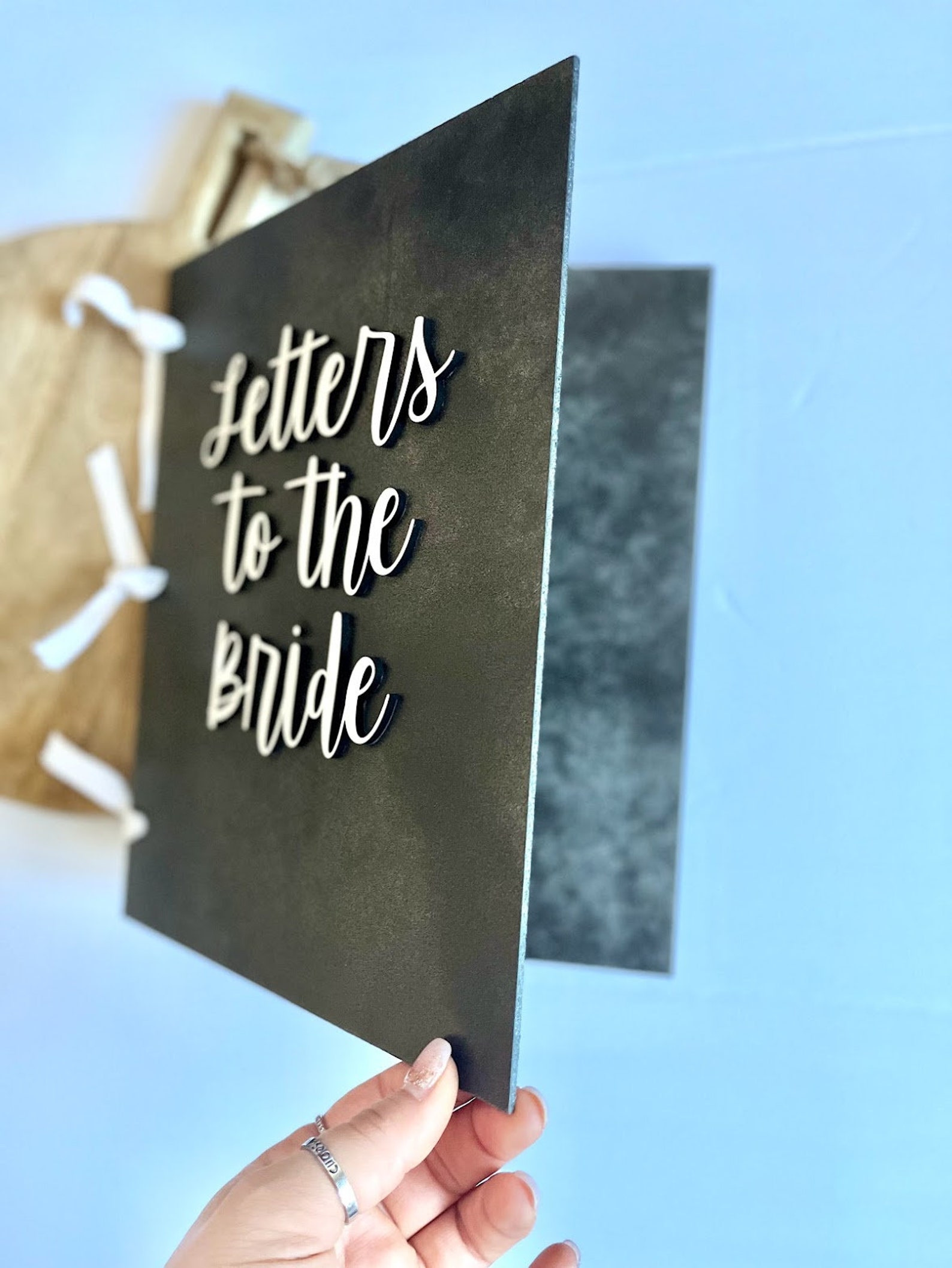 Letters to the Bride Book 3D Lettering Bridal Bride Gift Bridesmaid ...