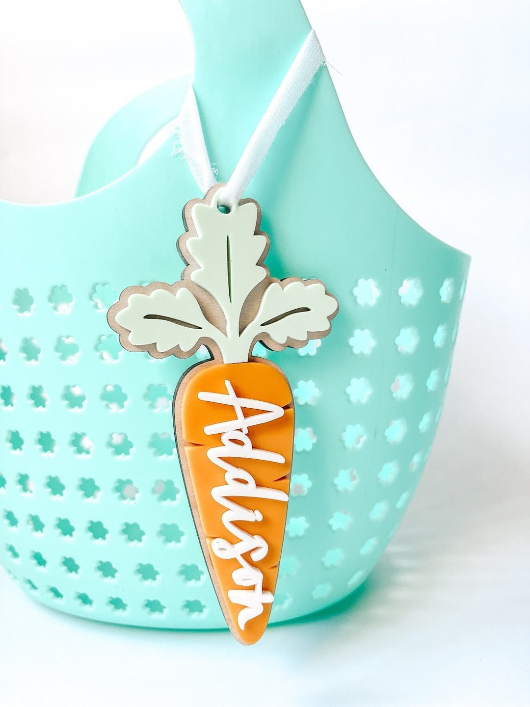 Easter Basket Carrot Name Tags | Easter Tag | Basket Tag | Name Tag ...