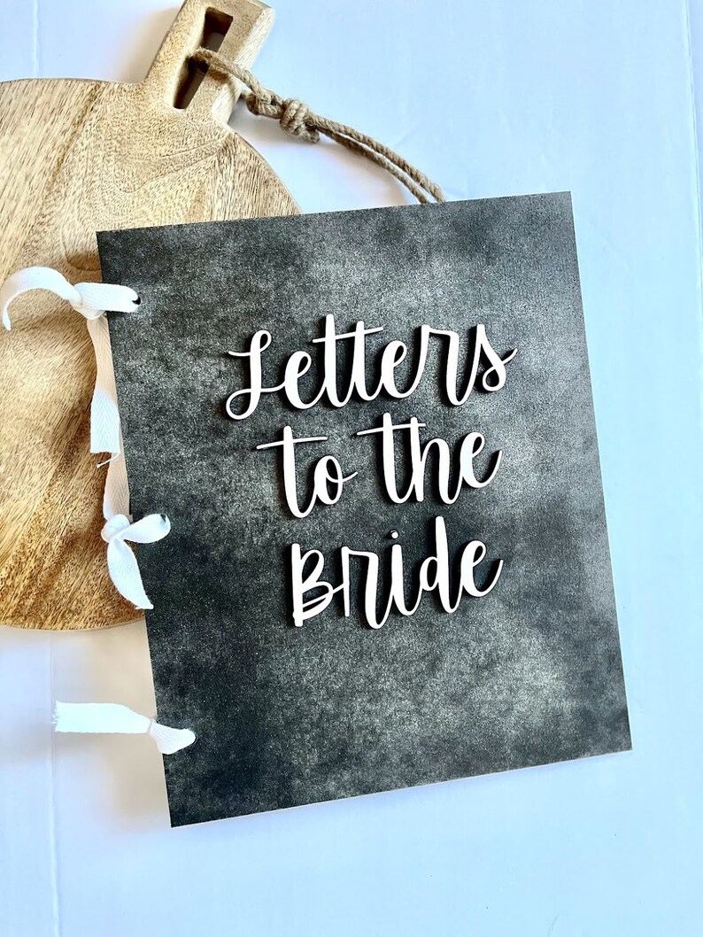 Letters to the Bride Book 3D Lettering Bridal Bride Gift - Etsy