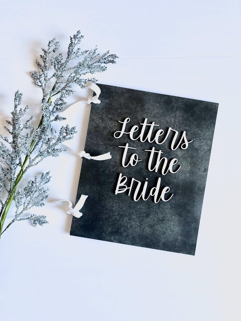 Letters to the Bride Book 3D Lettering Bridal Bride Gift - Etsy