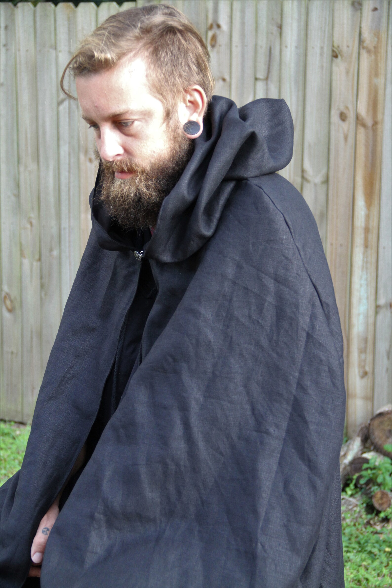 Hooded Linen Cloak - Etsy
