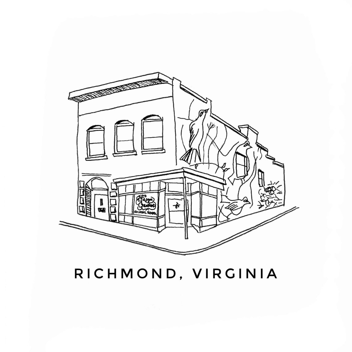 Richmond Sketch Digital File - Etsy