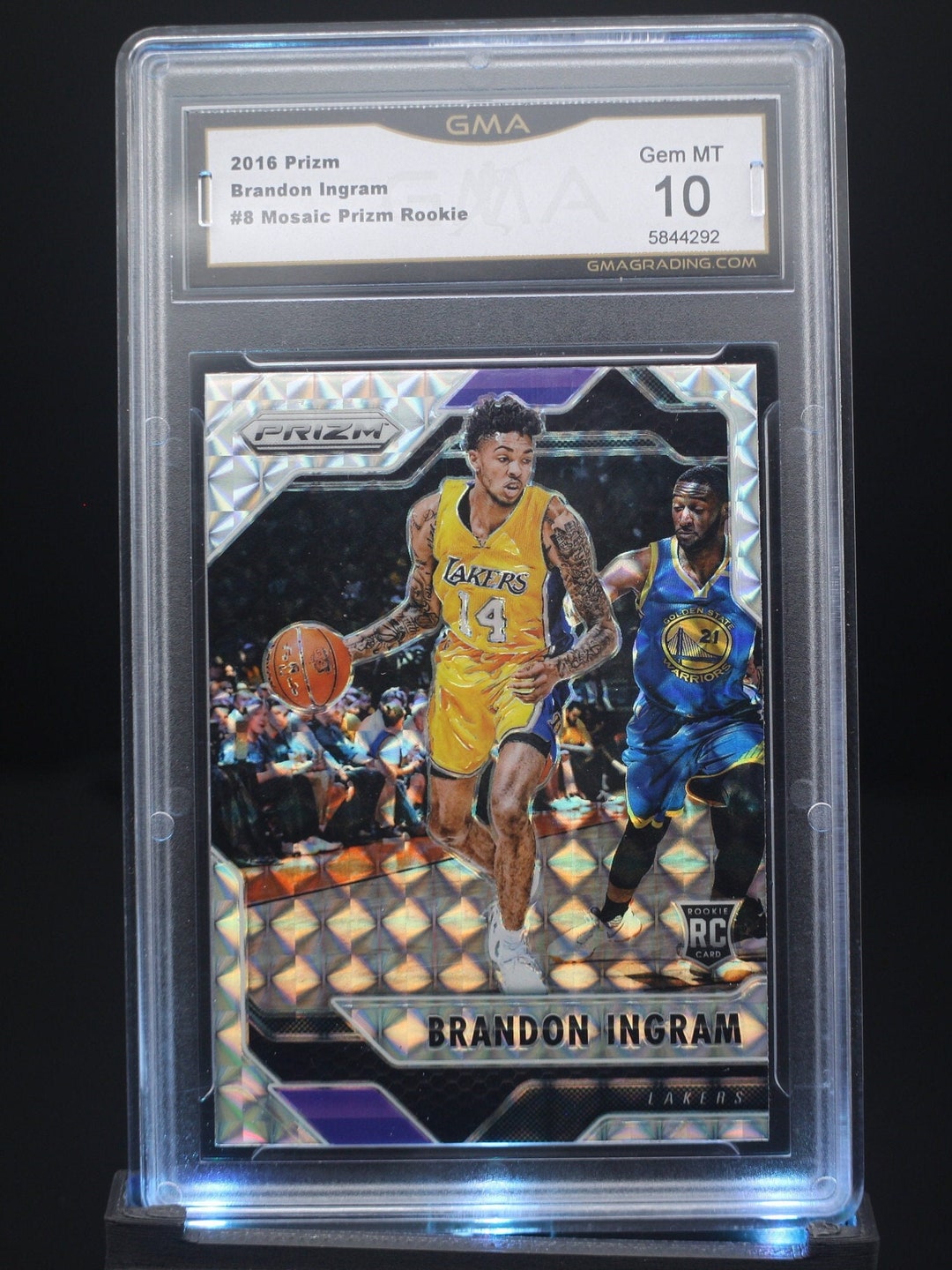 Graded Brandon Ingram Rookie Card Brandon Ingram Prizm Rookie Card ...